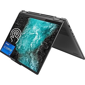 Lenovo 2023 Yoga 7i 2-in-1 Laptop, 16" WUXGA Touchscreen, Intel Core i7-1355U (10-core), 16GB DDR5 RAM, 512GB SSD, Intel Iris Xe Graphics, Wi-Fi6, Bluetooth, Backlit Keyboard, Windows 11 Home