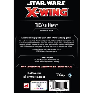 Star Wars X-Wing 2nd Edition Miniatures Game TIE/rb Heavy EXPANSION PACK - Strategy Game for Adults and Kids, Ages 14+, 2 Players, 45 Minute Playtime, Made by Atomic Mass Games