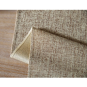 ZeeMart Beige Table Runners 90 Inches Long, Burlap Linen Style Rustic Farmhouse Table Runner, Long Boho Dining Table Runner, 13x90 Inches, Oatmeal Beige