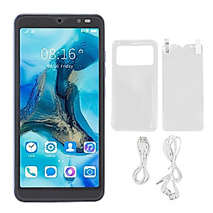 ASHATA M12 Uitra Unlocked Android Smartphone, 5.45in HD Full Screen Unlocked Cellphone, 2GB 32GB Storage, 2MP 5MP Camera, Face Recognition, 2200mah Battery, Dual Cards Dual Standby(Blue)