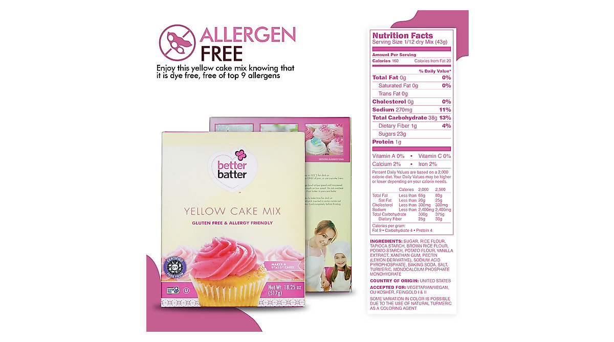 Delicious Gluten Free Yellow Cake Mix | Better Batter