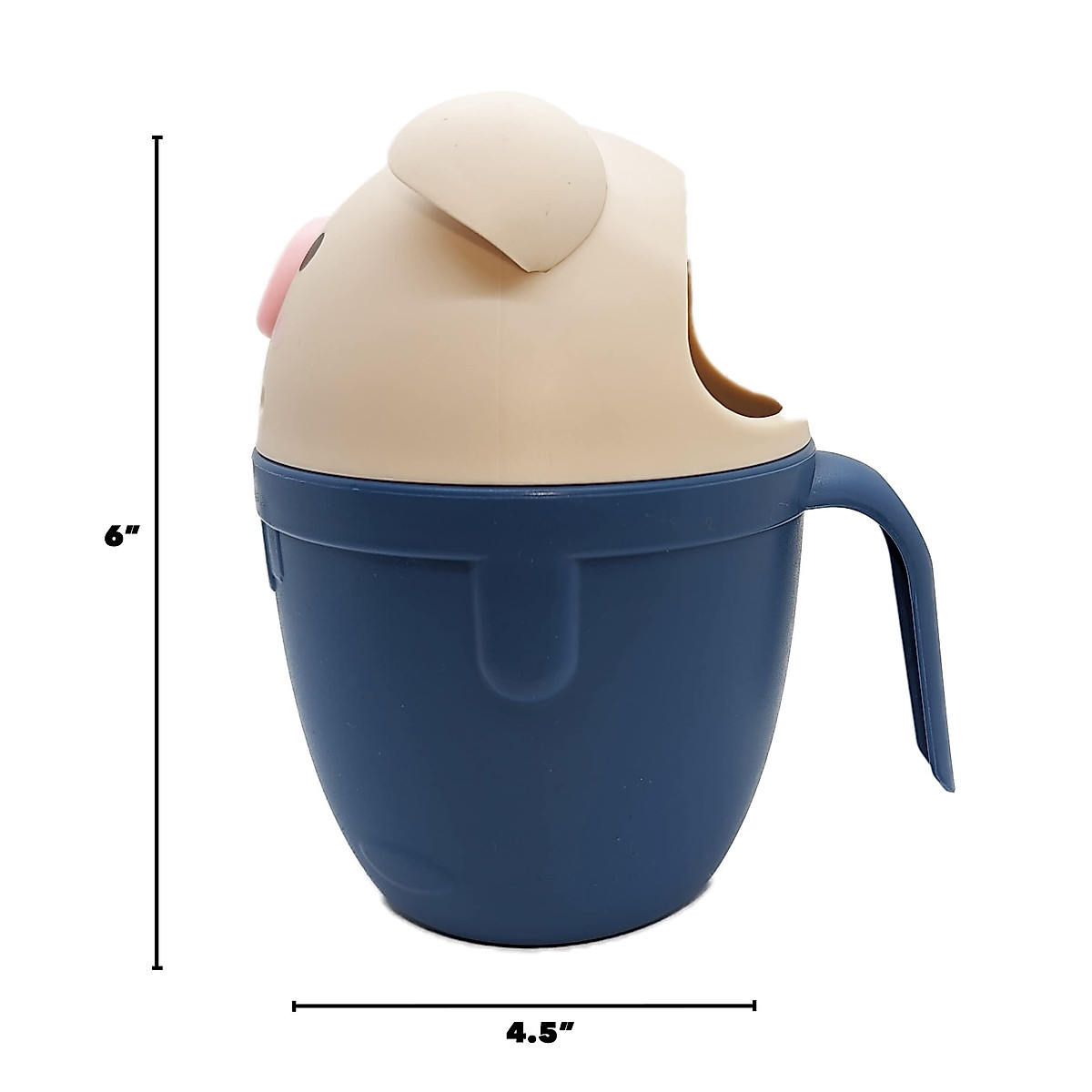 5-Star Compatible High Yield Inkjet Cartridge Replacement. Happy Pig Baby Bath Rinse Cup (Blue)