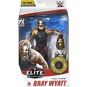 WWE Top Picks Elite The Fiend Bray Wyatt Action Figure with Universal Championship6 in Posable Collectible Gift for WWE Fans Ages 8 Years Old and Up