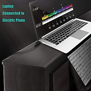 Ancable 6-Feet USB B Midi Controller Cable Cord for Audio Interface, Piano, Midi Keyboard, Midi Controller, Mixer, Speaker, Instrument, USB Microphone, USB A to B Cable