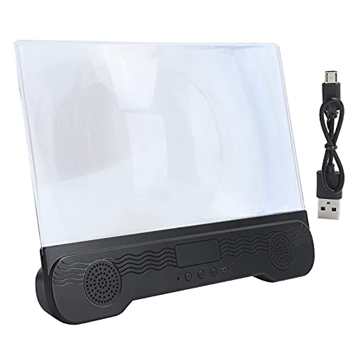 14" Screen Magnifier, HD Mobile Phone Magnifier with Bluetooth Speaker, Smartphone Screen Projector for Movies Videos and Gaming