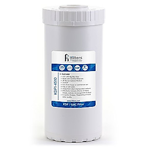 iFilters KDF and GAC Well or City Water Whole House Filtration 4.5" x 10"