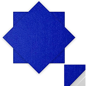 YHOLSDAS 12" x 12" Self-Adhesive Felt Fabric Sheets for Crafts, 1mm Thick, Felt Fabric Sheets for DIY Sewing Craft, Non-Woven Felt Fabric for Sewing Patchwork Material, 2pcs (Dark Blue)