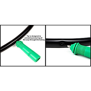 Drip Irrigation Plugs (50 pcs) and Hole Punch Tool (1 pcs): Goof Plugs for Hose or Tubing End Caps - Puncture to Insert Fittings and Parts