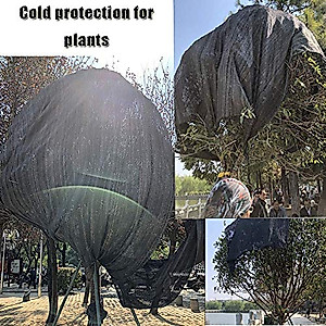 smartelf Shade Cloth 70% Sunblock Shade Cloth Net 6.5 ft x 10 ft - Black Bulk UV Resistant Fabric Mesh for Greenhouse Shade Cloth Taped Edge with Gromments Included 10pcs 6" Ball Bungee