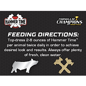 Hammer Time Nutritional Supplement for Show Pigs, 25 lb Bucket