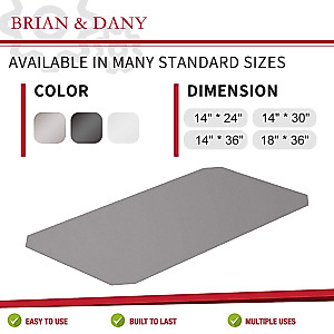 BRIAN & DANY Wire Shelf Liners Set of 5 (Industrial Strength) (14-Inch-by-24-Inch)