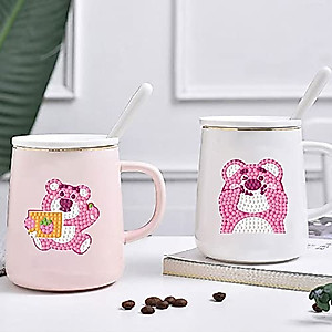 DDYUNLY 5D Diamond Painting Sticker Kits for Kids, Cartoon DIY Diamond Art Animal Sticker for Girls Boys Beginner Diamond Painting Kits, Cute Digital Diamond Paint for Children