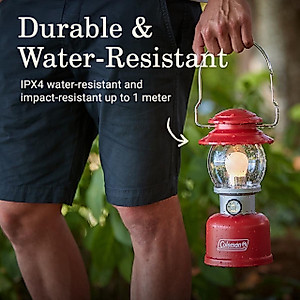 Coleman Classic LED Lantern, 300L/500L Handheld Lantern with Hanging Handle, Durable & Water-Resistant Lantern with Long Runtime for Camping, Emergencies, & at-Home Usage