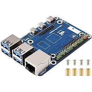 Compute Module 4 to Raspberry Pi 4B Adapter, Based on Compute Module 4 to Reproduce Original Appearance of Pi 4, Alternative for Raspberry Pi 4B,Compatible with Pi 4B Series Hats