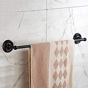 OMOONS Towel Rack Retro French Towel Rack Bathroom Material Stainless Steel Pole Bathroom Rack