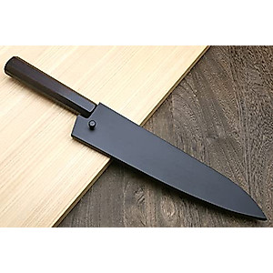 Yoshihiro HAP40 High Speed Stainless Steel Gyuto Chefs Knife Rosewood Handle (8.25'' (210mm))