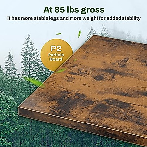 SEDETA L Shaped Desk, 66" with File Drawer & Power Outlet, Home Office Gaming Desk with Led Lights, Corner Computer Desk with Monitor Shelf, Printer Storage Shelves, Two Person Desk, Rustic Brown