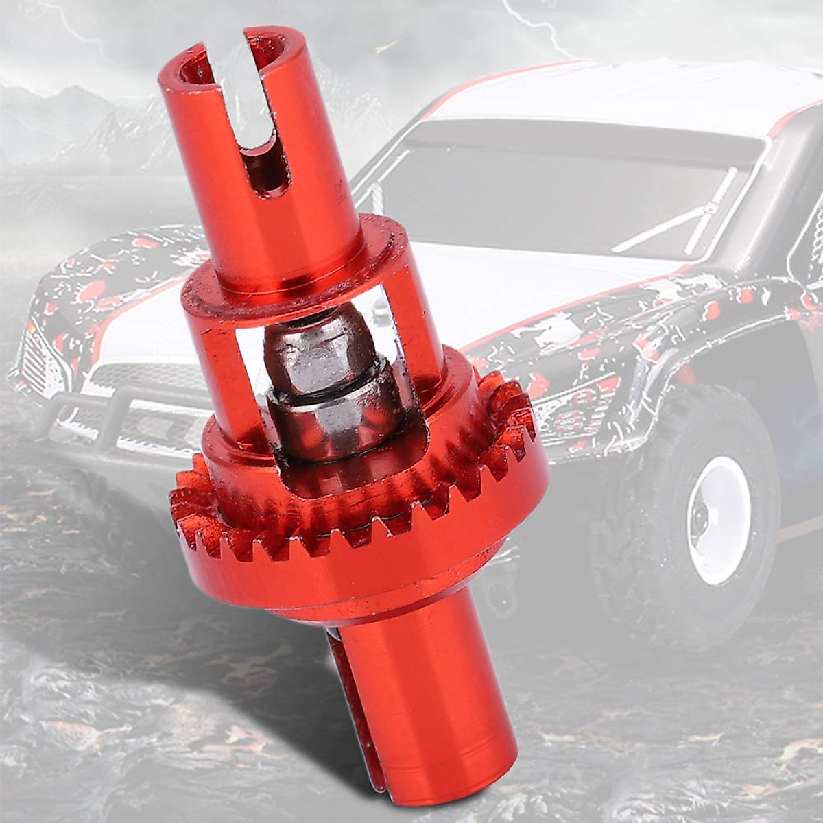 Dilwe RC Car Differential, Metal RC Car Differential Upgrade Replacement Accessories Fit for WLtoys 1/28 K989 K969 K979 K999 P929 P939 Remote Control Car Modeling Accessory