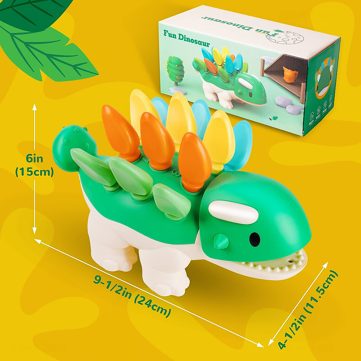 NiToy Montessori Toys for One Year Old Dinosaur Games Baby Sensory Toy Learning Resources STEM Educational Toys for Fine Motor Skills Birthday Gifts for 6-12 12-18 Months Toddlers 1-3