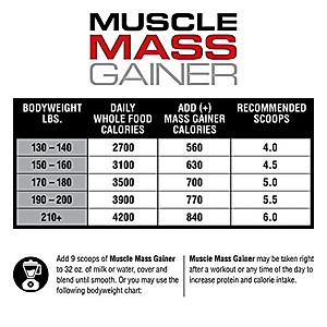 Labrada Nutrition Muscle Mass Gainer, Vanilla, 6 Pound (Packaging may Vary)