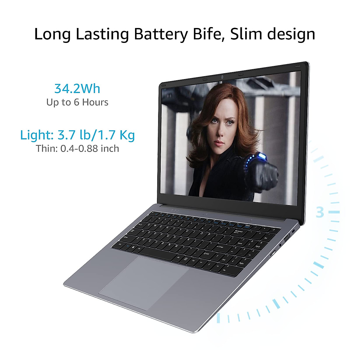 Tulasi 2023 New Laptop, 6GB RAM 256GB SSD Windows 11 Laptop, Intel Celeron J4005, 15.6 inch Full HD Display Laptop Computer, Support WiFi, Bluetooth, Long Battery Life, Expandable up to 1TB