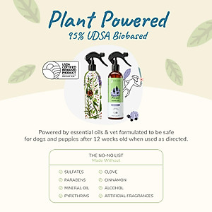 kin+kind | Plant-Based Flea and Tick Spray for Dogs (12 fl oz) | Lavender