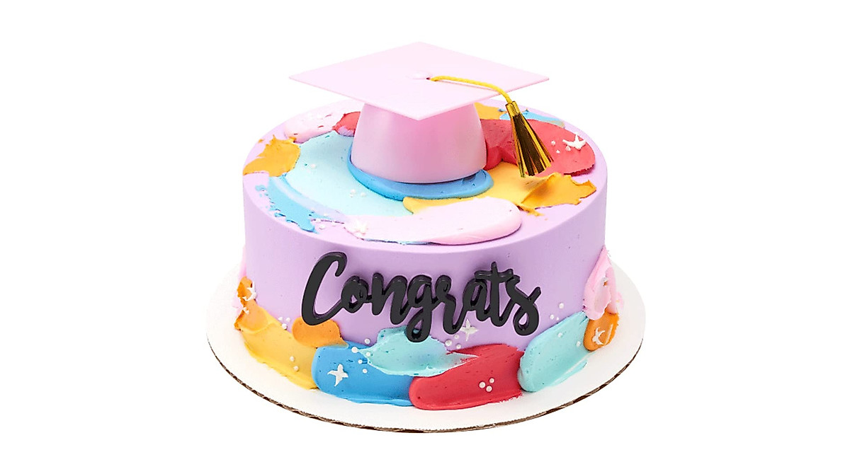 Pink Graduation Cap Cake Topper - Celebrate Achievements