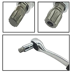 XZN Triple Square Spline Bit Socket Set 12 Point Tamper Proof 1/2 1/4 and 3/8 Inch Drive,4mm-18mm,S2 Steel,10 Pieces