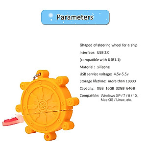 BorlterClamp USB Flash Drive 32GB Novelty USB Drive Thumb Drives USB 2.0 Memory Stick for External Data Storage