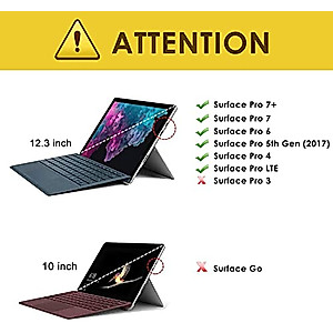 ZOMUN Keyboard Cover Case for Microsoft Surface Pro 4/Pro 5/Pro 6/Pro 7/Pro 7+ (12.3''), Wireless Bluetooth Keyboard with TouchPad Mouse (Please Note: Keyboard is NOT Backlit)