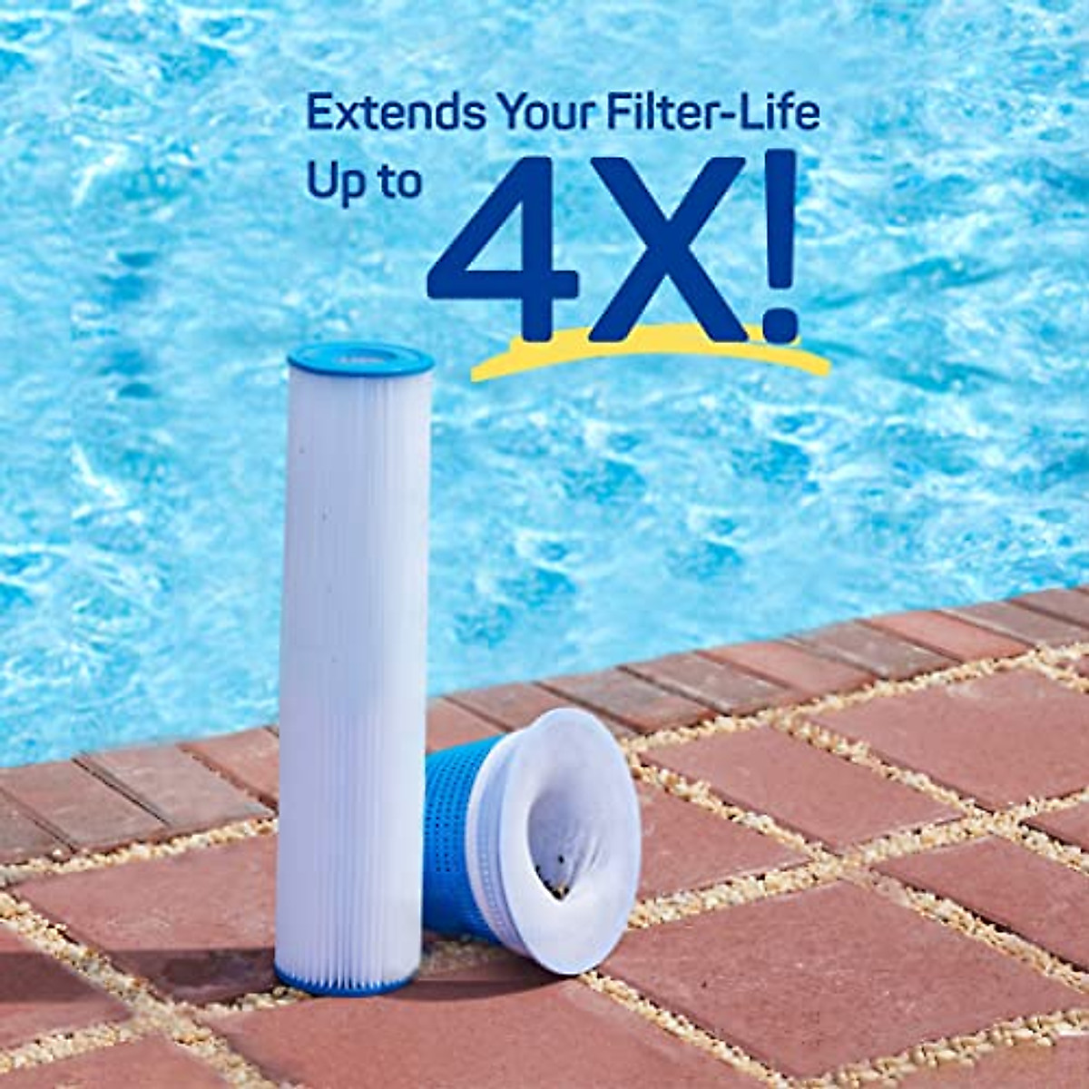 Pool Skimmer Socks [20 Pack] Pool Socks for Skimmer Baskets, Quality Net/Mesh Protects Swimming Pool Filter Systems from debris/leaves. Pool Socks Skimmer for In-Ground and Above-Ground Pools.