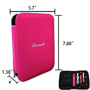 Yarniss 17 Size Counting Crochet Hooks Set, Light Up Crochet Hooks for Stitch & Row Counter