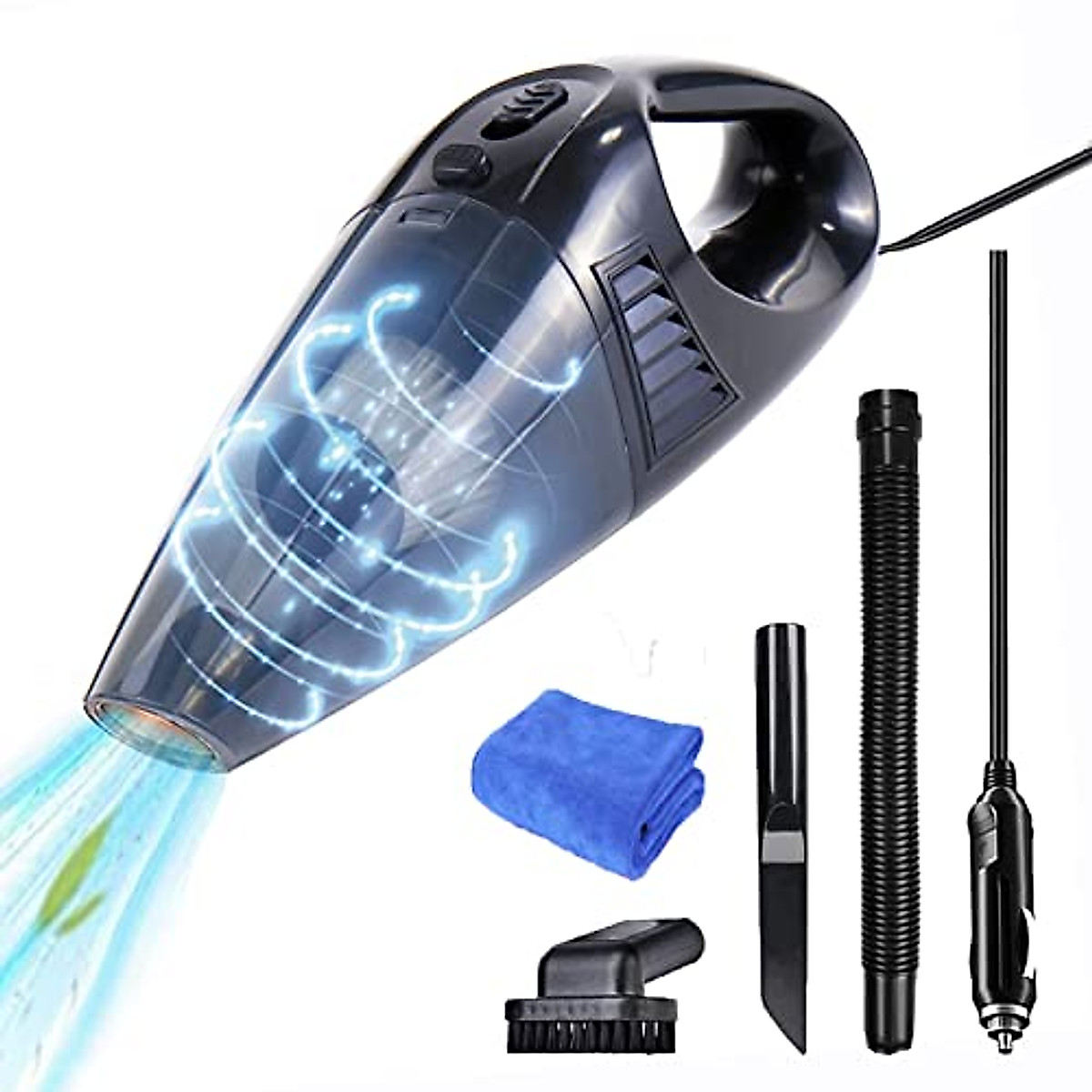 Arbutin Car Vacuum Cleaner,Updated Version Handheld Vacuum Cleaner for Car with 16.4FT Cable Portable Vacuum Cleaner,Auto Accessories Kit for Detailing and Cleaning Car Interior