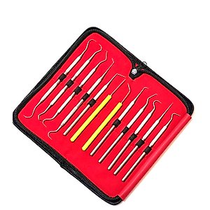 Premium Set of 12 Stainless Steel Precision Micro Probe Set Combo-Straight, Single, Short Double, Long Double, Triple and Hook Tips -Pick Tool Set 5.5"(14CM) (Set of 5 Each)