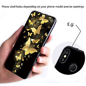 HGJTF Phone Case for Oukitel WP21 (6.78"), 2 Pcs 360° Anti-Drop Silicone Protective Case, Ultra Thin Flexible TPU Bumper Shockproof Shell for Oukitel WP21 - Black + Pattern