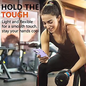 SPIDERCASE Shockproof for iPhone 11 Case,[10 FT Military Grade Drop Protection],with 2 pcs[Tempered Glass Screen Protector+Camera Lens Protector] Heavy Duty Full-Body Protective Phone Case，Purple