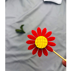 50 Pcs Sunflower Cupcake Topper, Flower Cake Topper, Fruit Picks, Party Cupcake Topper For Birthday Party Wedding Baby Shower Decoration Supplies (Mix)