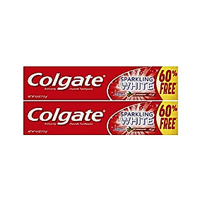 Colgate Sparkling White Cinnamint 4.0 Ounces (2 Pack) Toothpaste