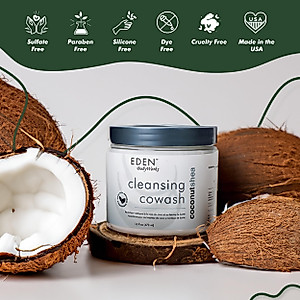 EDEN BodyWorks Coconut Shea Cleansing Cowash | 16 oz | Remove Build Up, Cleanse, Control Frizz & Soften Hair - Packaging May Vary