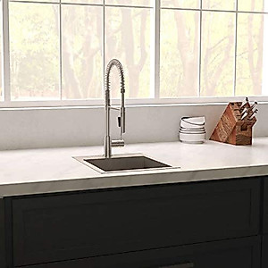 ZLINE 15" Donner Topmount Single Bowl Bar Kitchen Sink in Stainless Steel (STS-15)
