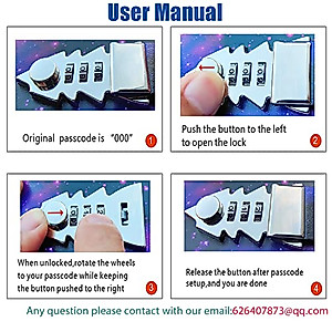 Lock Journal Combination Password Writing Travel Diary A7 Mini Notebook