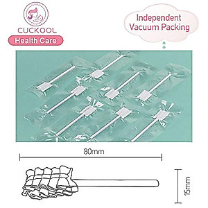 Baby Toothbrush, Infant Toothbrush Clean Baby Gums Disposable Tongue Cleaner Gauze Toothbrush Infant Oral Cleaning Stick Dental Care for 0-36 Month Baby