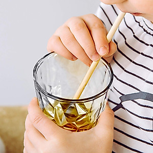 Topsky 10-ounce Plastic Water Tumblers | Set of 4 Transparent Unbreakable Drinking Glasses Clear Acrylic Reusable Juice Wine Cups for Home Picnic Party, Dishwasher Safe, Stackable (Transparent)