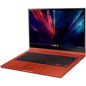 SAMSUNG Galaxy Chromebook 2, 13.3 inch 128GB, Fiesta Red 2021 Model - XE530QDA-KA1US (Renewed)