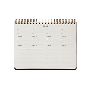 RIFLE PAPER CO. 2024 Blossom 12-Month Top Spiral Planner - Monthly and Weekly Dated Planner, Sturdy Double Spiral Top, Space for Monthly Notes and Weekly To Do List