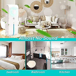 FYY Plug-in Air Purifier, Ionizer Air Purifier for Home, Bedrooms, Toilets, Living Room, Bathrooms, Closets, Pet Room, Power Saving White