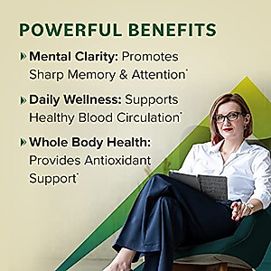 Prominent Nutrition Ginkgo Biloba 120mg - Ginkgo Biloba Leaf Extract, Herbal Supplements to Help Support Memory & Focus- Vegan, Non-GMO, Gluten-Free, Soy-Free, 60 Day Supply