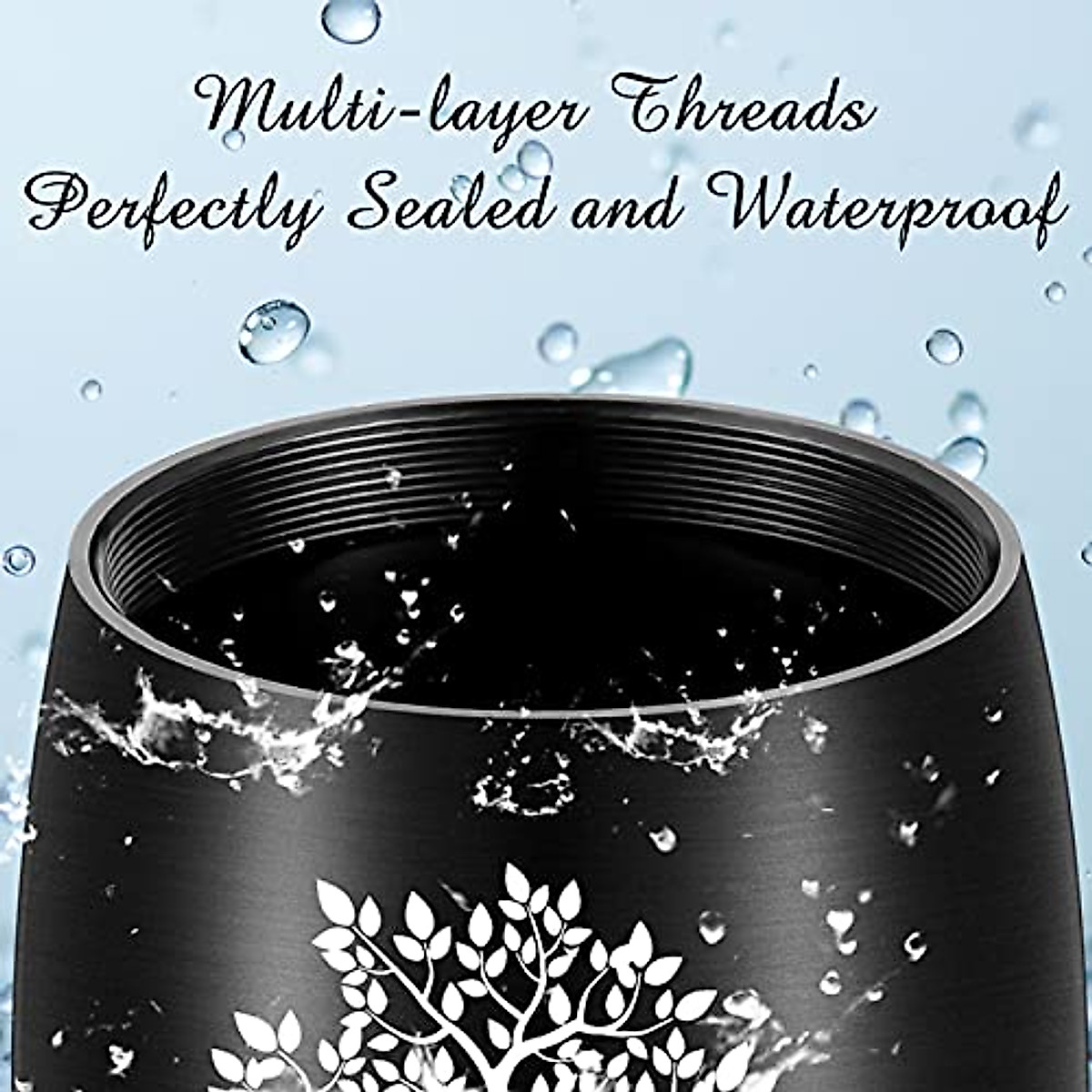 Small Urn for Ashes 3 Inches Mini Tree of Life Aluminum Urn for Human Ashes Cremation Funeral Ash Holder - Like Branches on a Tree we Grow in Different Direction，but Love Keeps us Together Forever