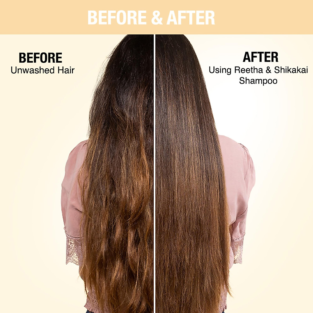 Nykaa Naturals Shampoo, Reetha and Shikakai, 6.76 oz - Hair Growth Shampoo - Revives Dull Hair and Strengthens Roots - Safe for Colored Hair