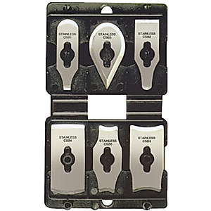 ALLWAY CS6 Soft-Grip Contour Scraper Set with 6 Blades and Blade File